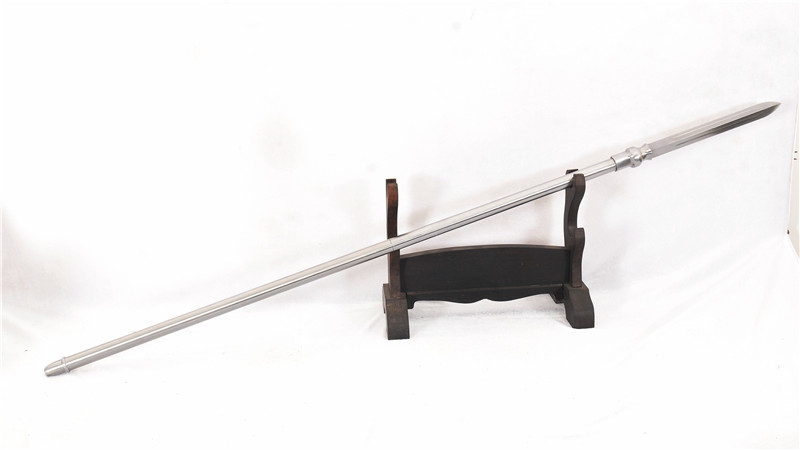 Two-Piece Japanese Yari 55" long 1095 Carbon Steel Blade Stainless ...